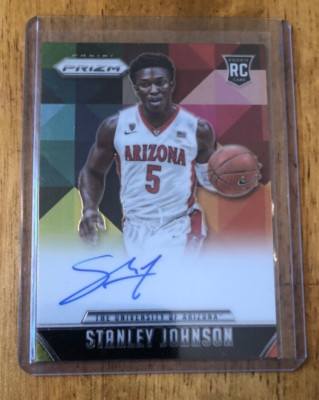 2015-16 Panini Prizm Stanley Johnson Rookie Auto Arizona Lakers RC RS ...