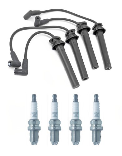 4xSpark Plugs w/ Wire Set NGK/BERU for MINI Cooper Base S Convertible ...