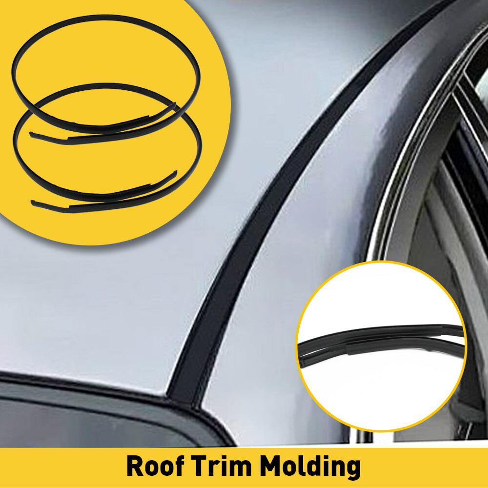 2X Roof Drip Molding Trim Left + Right Side Black For 2007-11 Toyota ...