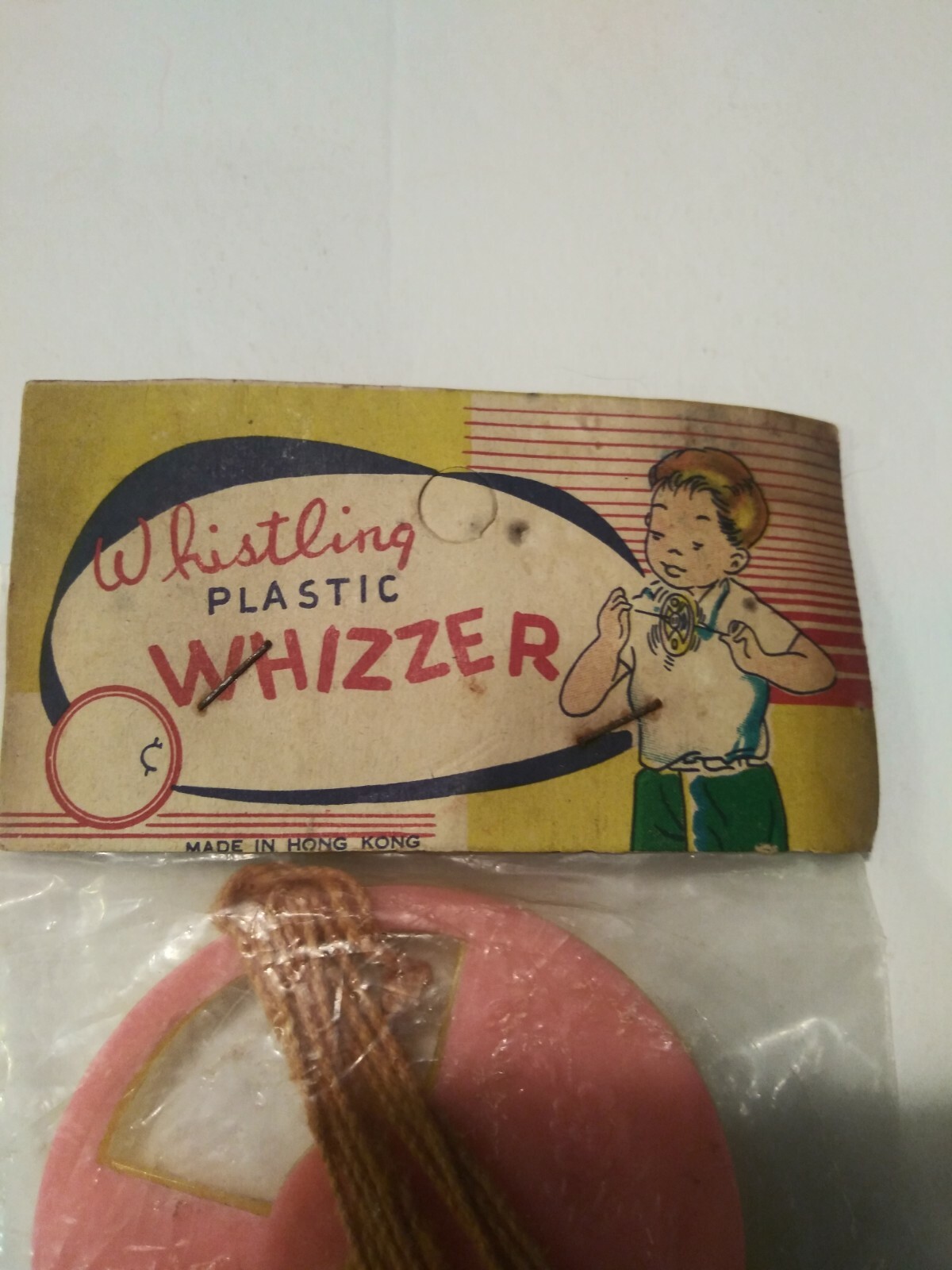 Vintage Whistling Plastic Whizzer Toy Hong Kong NOS Yellow/Pink | eBay