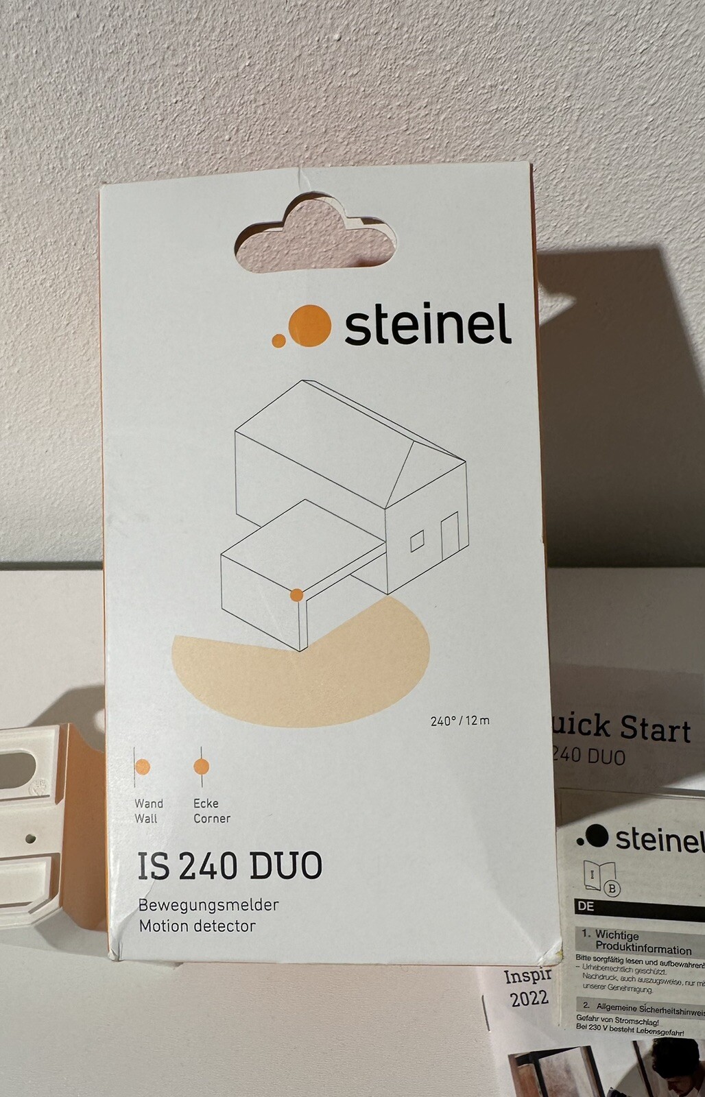 Steinel Bewegungsmelder IS 240 DUO weiß Bewegungs Melder Sensor Außen ...