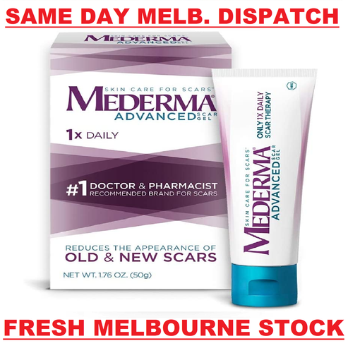 MEDERMA Advanced Scar Gel Cream Treatment 50g Skin Care Old & New Scars ...