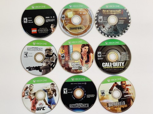 Microsoft Xbox One - Lot of 9 - Disc Only! FREE SHIPPING G (XBOX ONE-30 ...