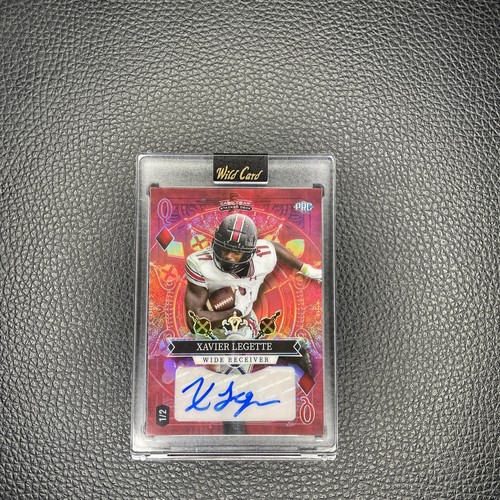 2023 Wild Card Auto 5 Card Draw Stacked Deck PRC Xavier Legette 1/2 | eBay