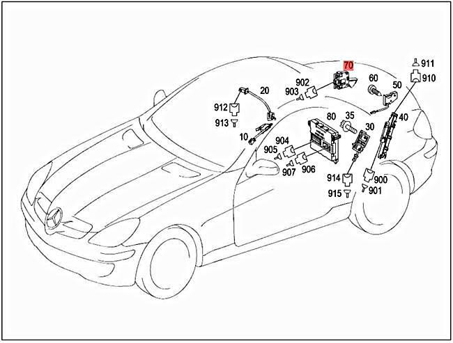 Genuine MERCEDES R171 SLK R171 Switch 1718206310 | eBay