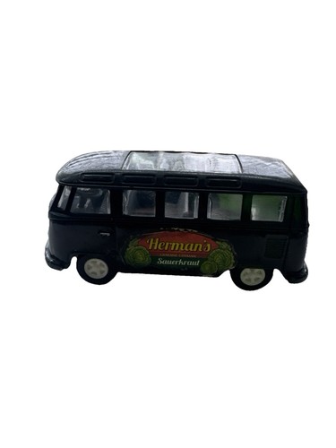 Herman's Black VW Bus Volkswagen Van Microbus Denver Die Cast Metal ...