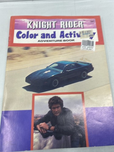 knight rider 1983 coloring book Kitt David Hasselhoff Pontiac Trans Am ...