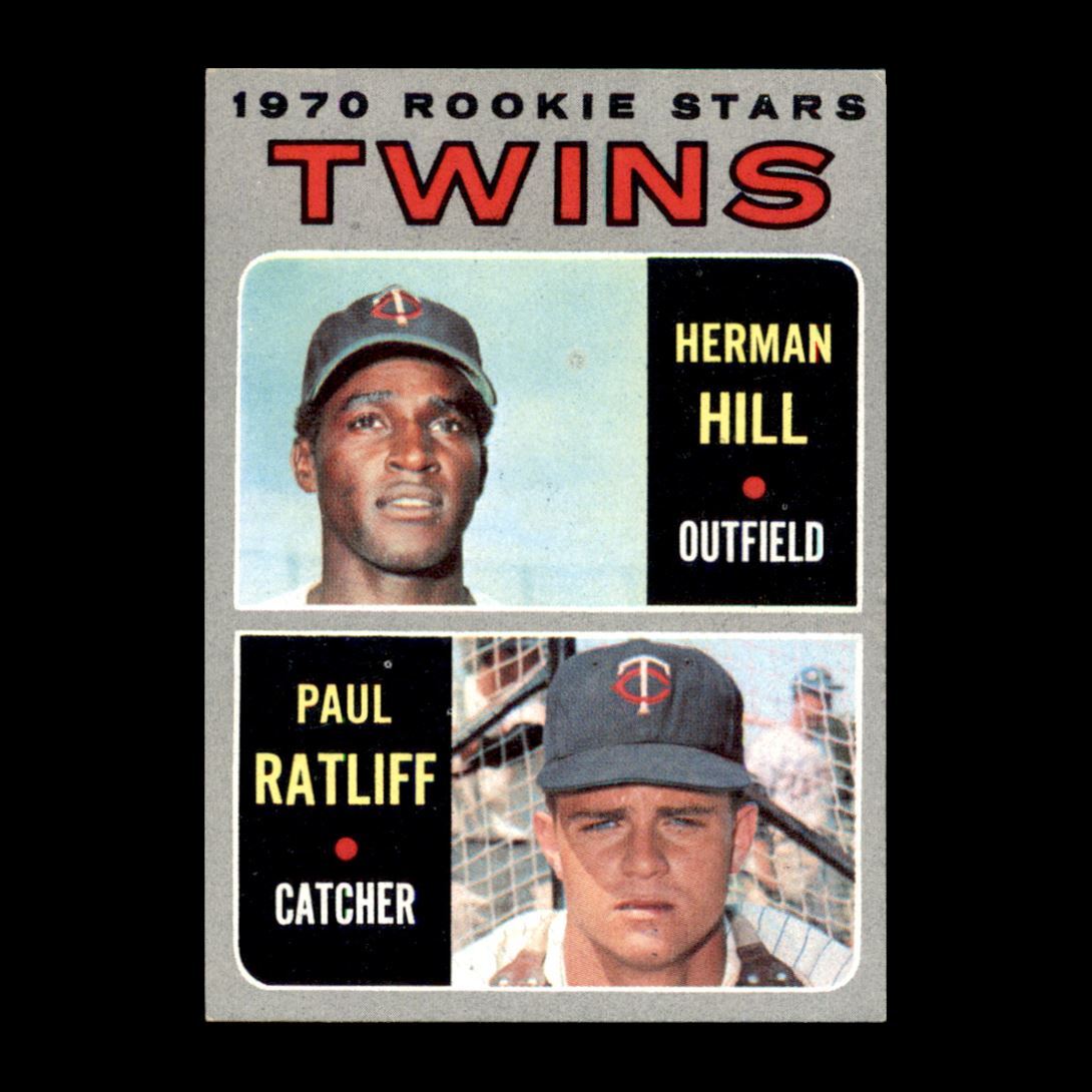 Twins Rookies - Herman Hill/Paul Ratliff 1970 Topps Minnesota Twins ...