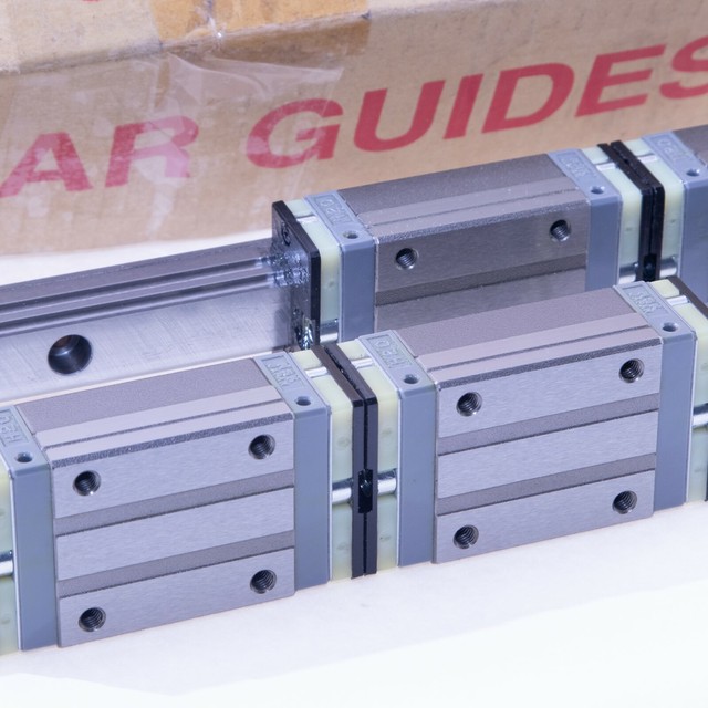Two NSK 520mm Linear Guide Rails With 4 Bearings Rail Wiper Upgrade ...
