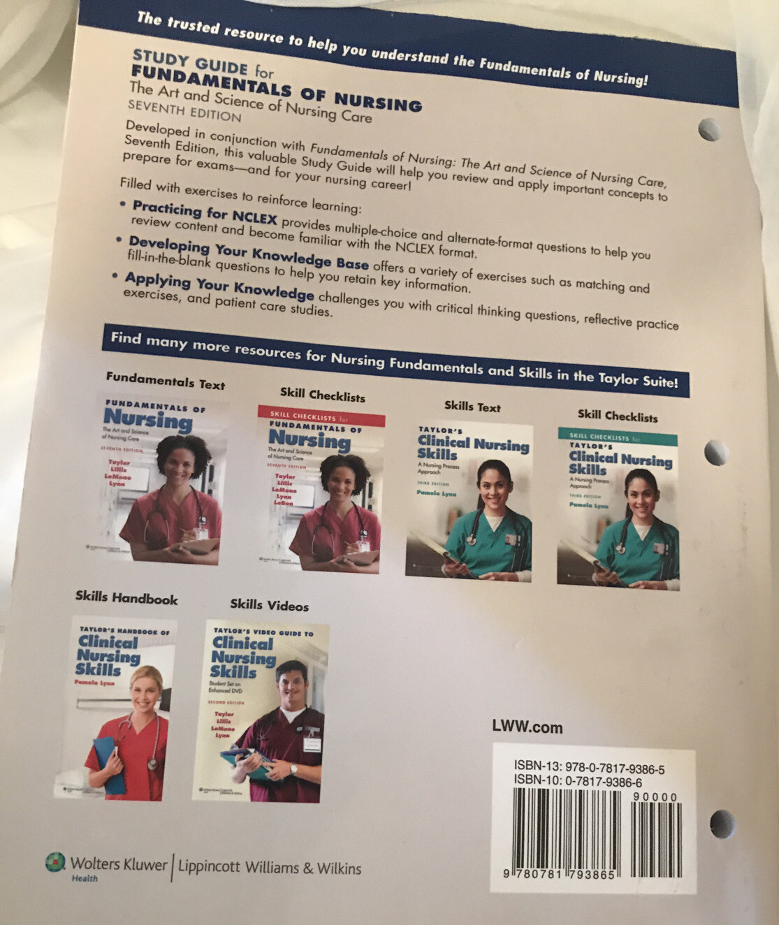 Study Guide For Fundamentals Of Nursing Study Guide /Book 7 Th Edition ...