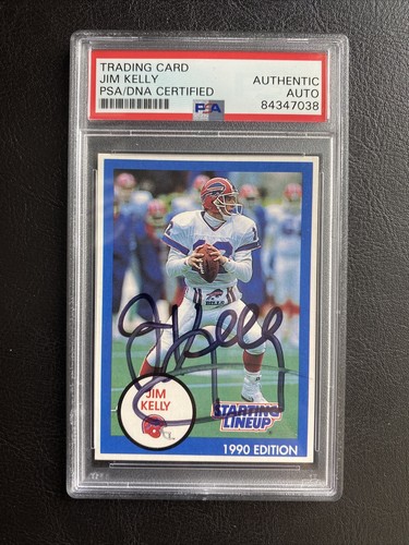 1990 Starting Lineup JIM KELLY Autographed Auto PSA/DNA Slabbed Card | eBay