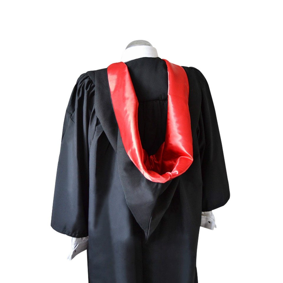 Graduation Gown And Full Hood Set University Bachelor Academic Fluted ...