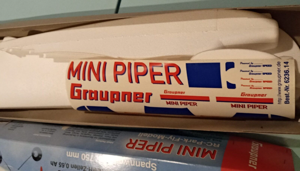 Mini Piper Electric RC Airplane ARF Kit By Graupner. Vintage Park Flyer ...