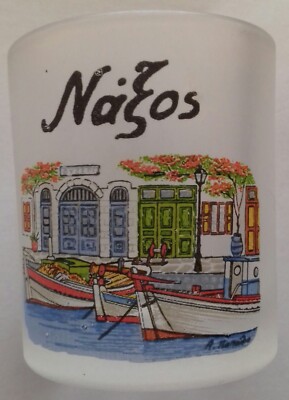 GREECE GREEK SHOT GLASSE NAXOS CYCLADES ISLAND | eBay UK