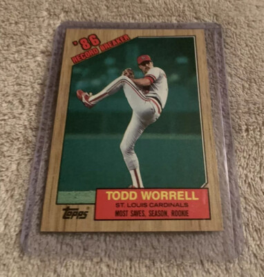 1987 (CARDINALS) Topps #7 Todd Worrell RB/Most saves&/season& rookie | eBay