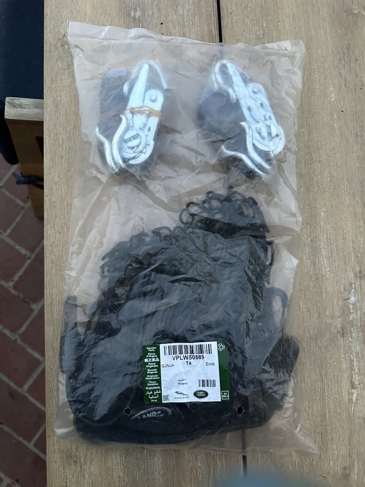 OEM Land Rover Luggage Load Retention Cargo Net + Ratchet Straps Kit ...