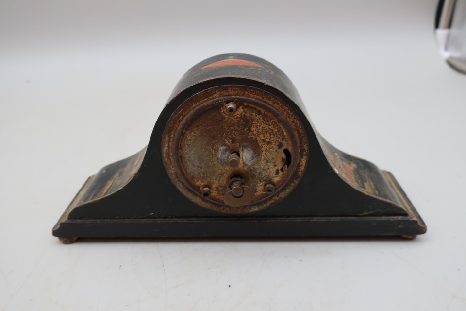 C Small Vintage Mechanical Chinoiserie Desk / Mantel Clock | eBay