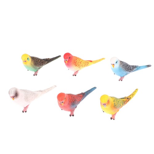 Simulation Parakeet Miniature Landscape Ornament Artificial Bird Model ...