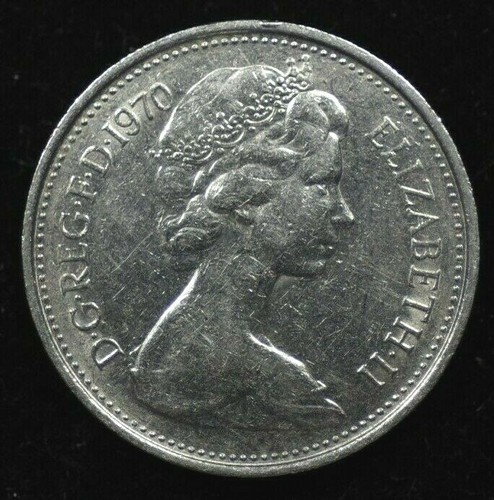 1970 Elizabeth II NEW 5 Pence Coin - BU Condition | eBay
