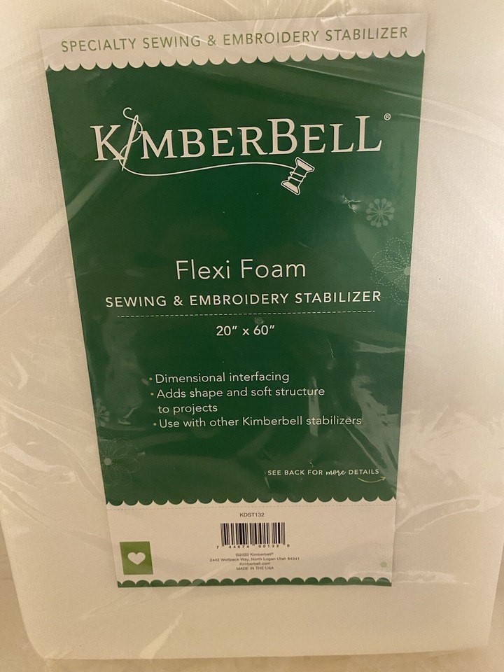 KimberBell Flexi Foam Sewing & Embroidery Stabilizer 20”x 60” KDST132 ...