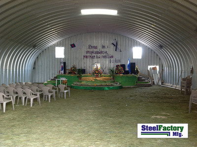 Steel Factory S30x30x14 Metal Storage Building Horse Barn Prefab Arch ...