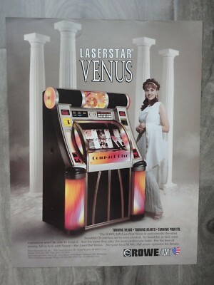 Laserstar Venus Rowe Jukebox Machine Flyer Original Brochure | eBay