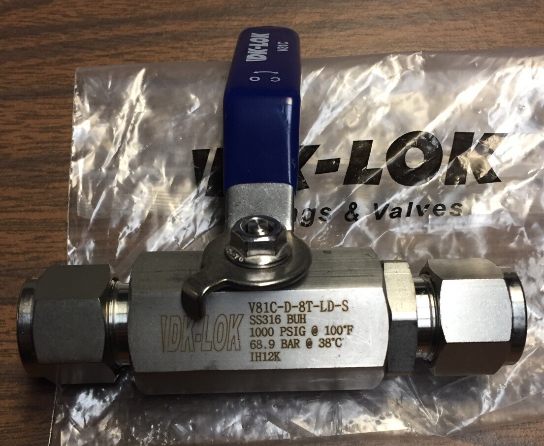 Dk-Lok BALL VALVE 1/2" X 1/2” - V81C - V81C-D-8T-LD-S | eBay
