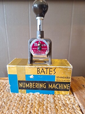 Numbering Machines - Bates