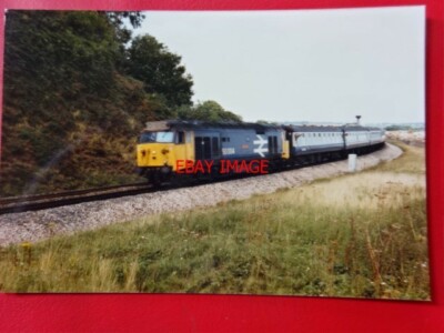 PHOTO BR CLASS 50 LOCO NO 50004 AT DAWLISH WARREN 1-8-86 | eBay