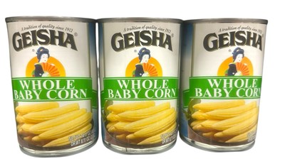 Geisha Whole Baby Corn - 14oz 3 Cans - Free Shipping | eBay