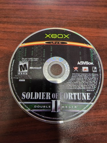 Soldier of Fortune 2 II Double Helix (Xbox) NO TRACKING - DISC ONLY ...