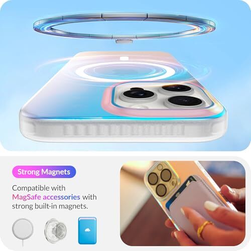 Hue - for Case - Holographic Phone Case - iPhone 16 Pro Max Iridescent ...