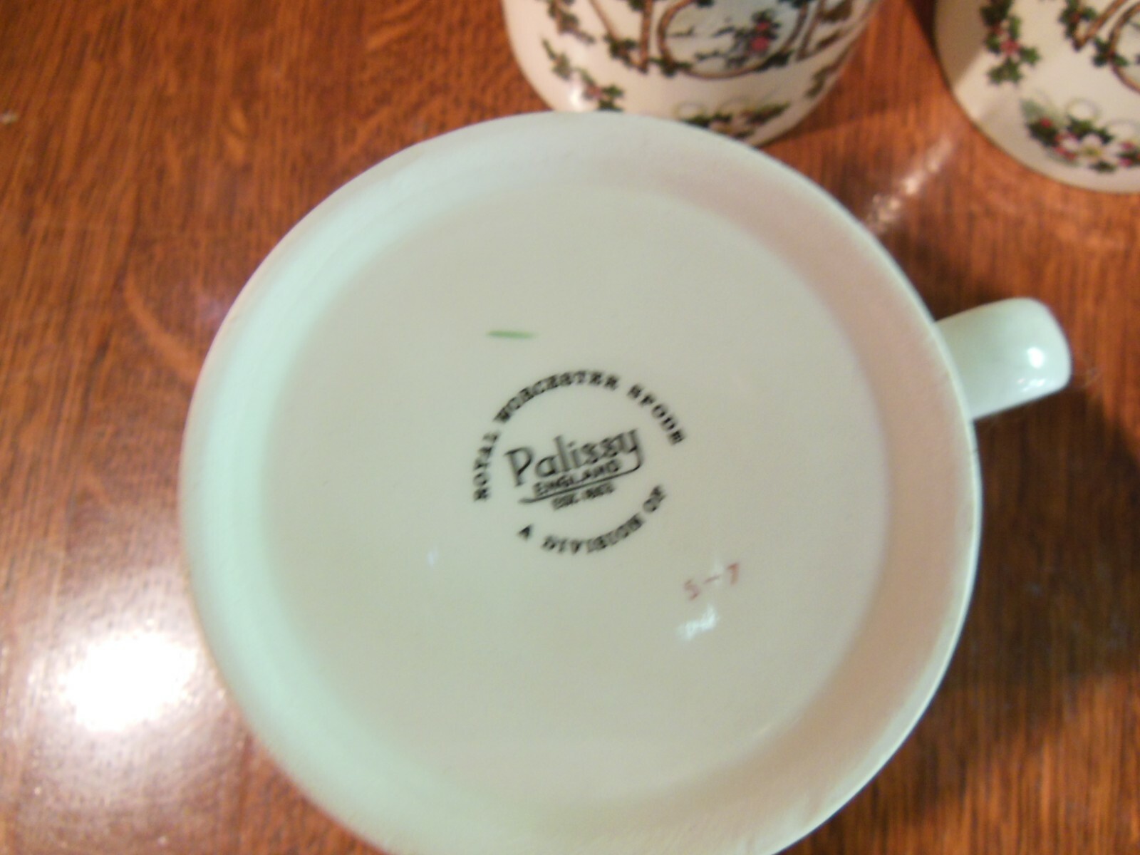 4 Royal Worcester SPODE Coffee Cups Palissy England Tableware"NOEL ...