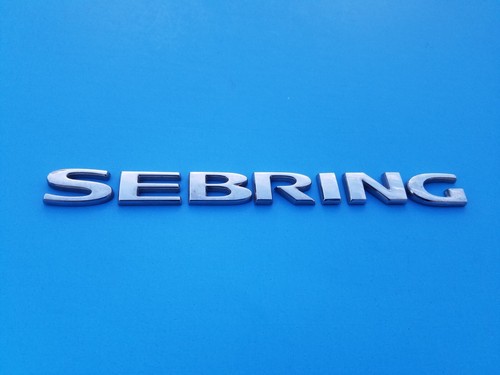 07 08 09 10 CHRYSLER SEBRING REAR LID EMBLEM LOGO BADGE USED CHROME OEM ...