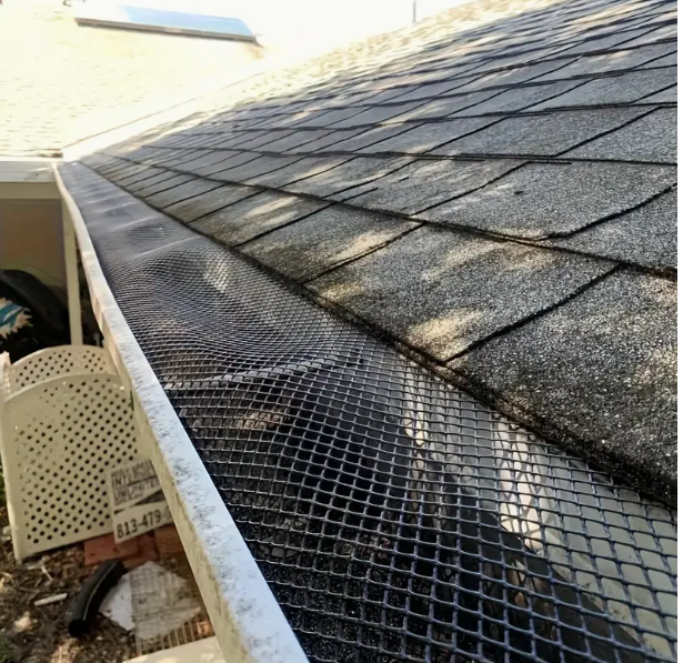 Rain Gutter Guard. Plastic Mesh Gutter Screen. Leaf Gutter Guard. 2 ...