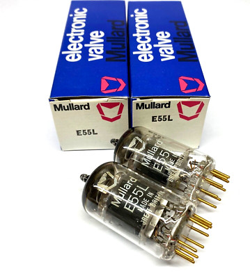 Matched Pair E55L Black Plate 3 Mica NOS Mullard UK Valve Tubes (VT1) | eBay