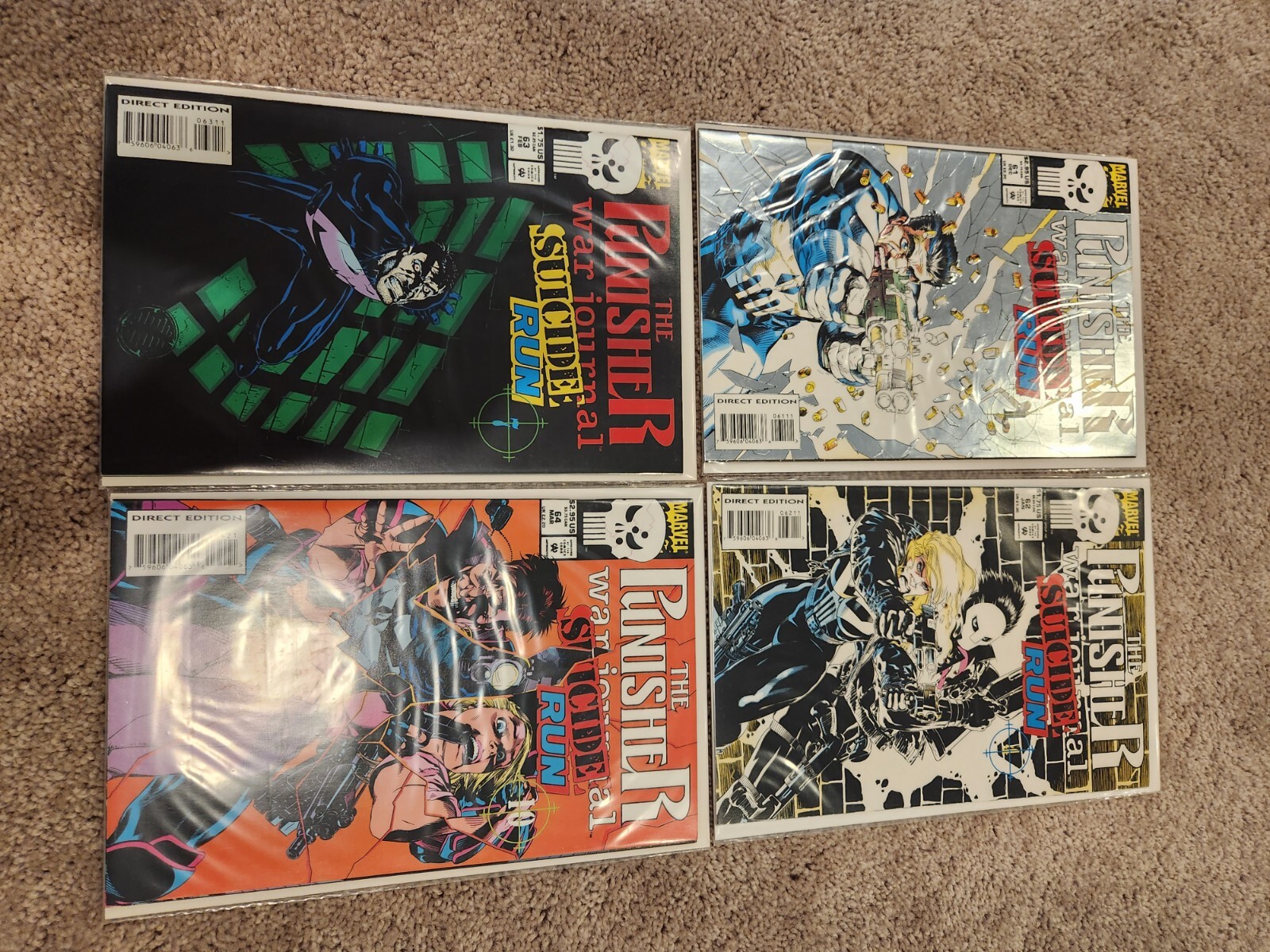 The Punisher Suicide Run (WZ 23,24,25) (WJ 61-64) (85-87) - 11 Books ...