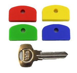 Large Square Headed Identifying Key caps covers Yale Keys Multi ...