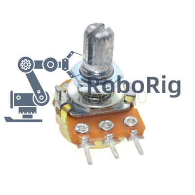 5PCS B50K 50K OHM 3 Terminal Linear Taper Rotary Potentiometer 50K Pot ...