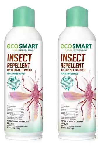 EcoSmart Insect Repellent Dry Aerosol Formula, Safe For Kids & Pets ...
