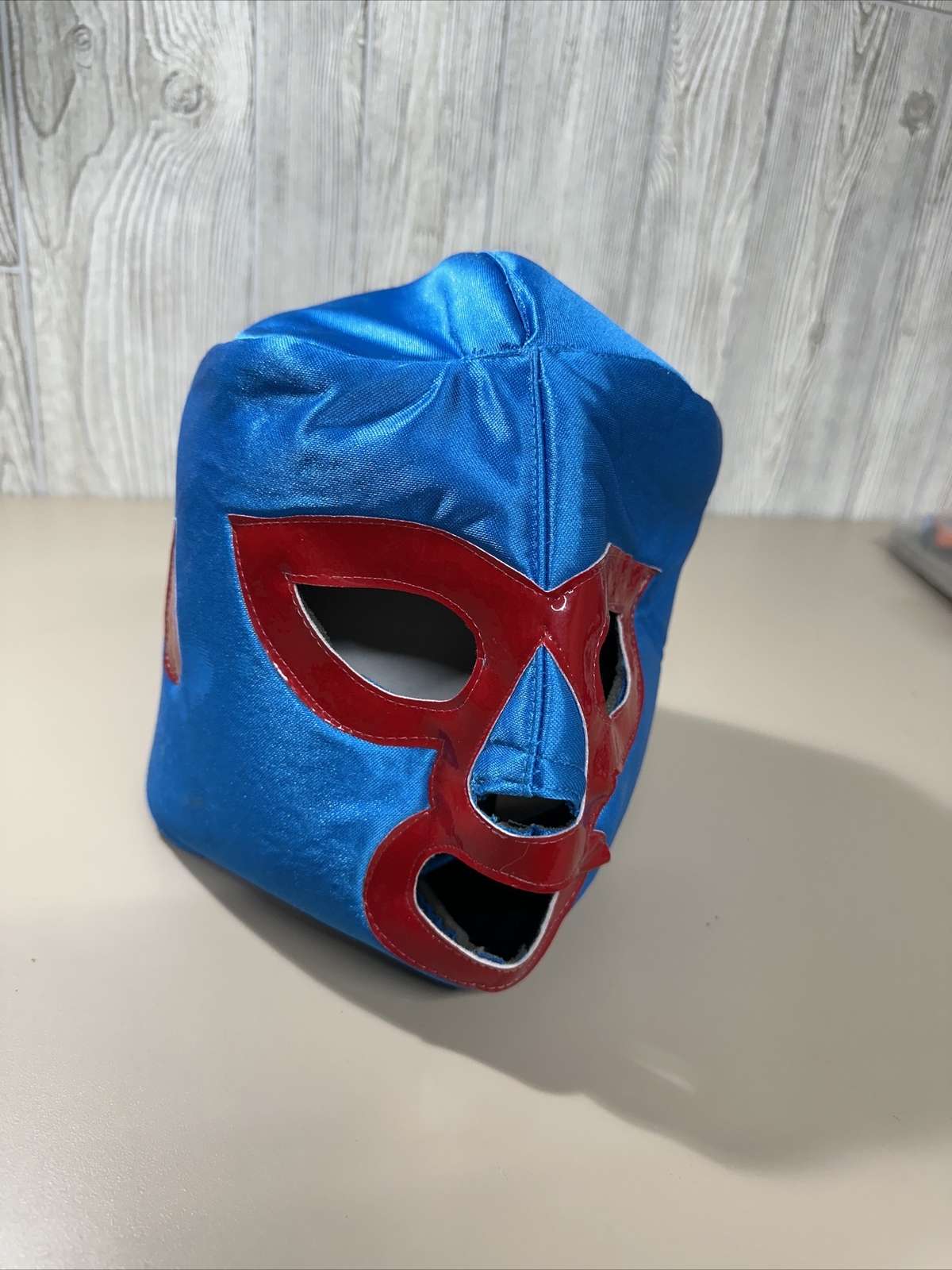 Neon blue and red Lucha libre wrestlers mask | eBay