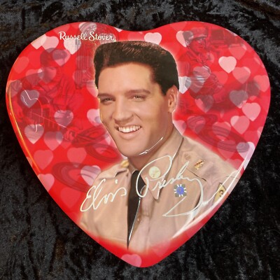 Elvis Presley Valentine’s Day Russell Stover Collectable Heart Shaped ...