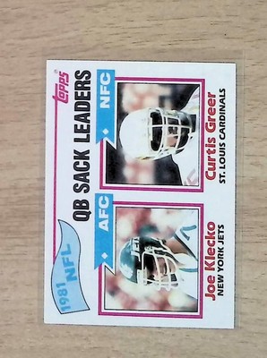 1981 NFL QB SACK LEADERS 1982 Topps Football #258 BUY ANY 2 ITEMS FOR ...