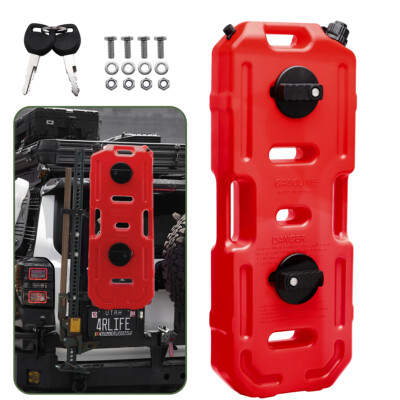 5 Gallon 20L Fuel Can Emergency Backup Gas Tank w/Lock For ATV UTV ...