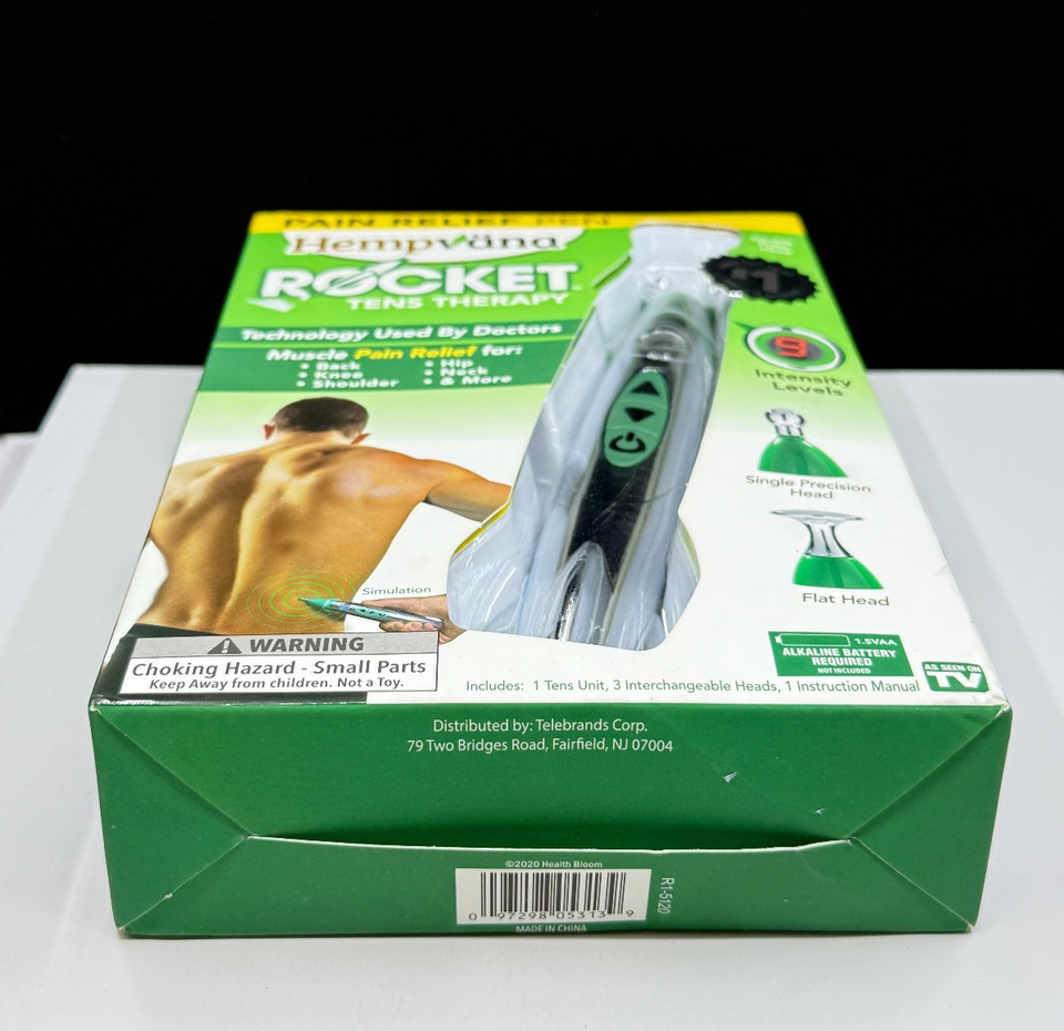 As Seen On TV Hempvana Rocket TENS THERAPY Pen Muscle Stimulator Pain ...