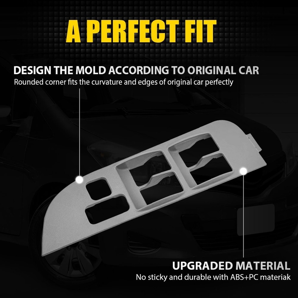 Gray Driver Left Master Power Window Switch Bezel Trim For 98-02 Toyota ...