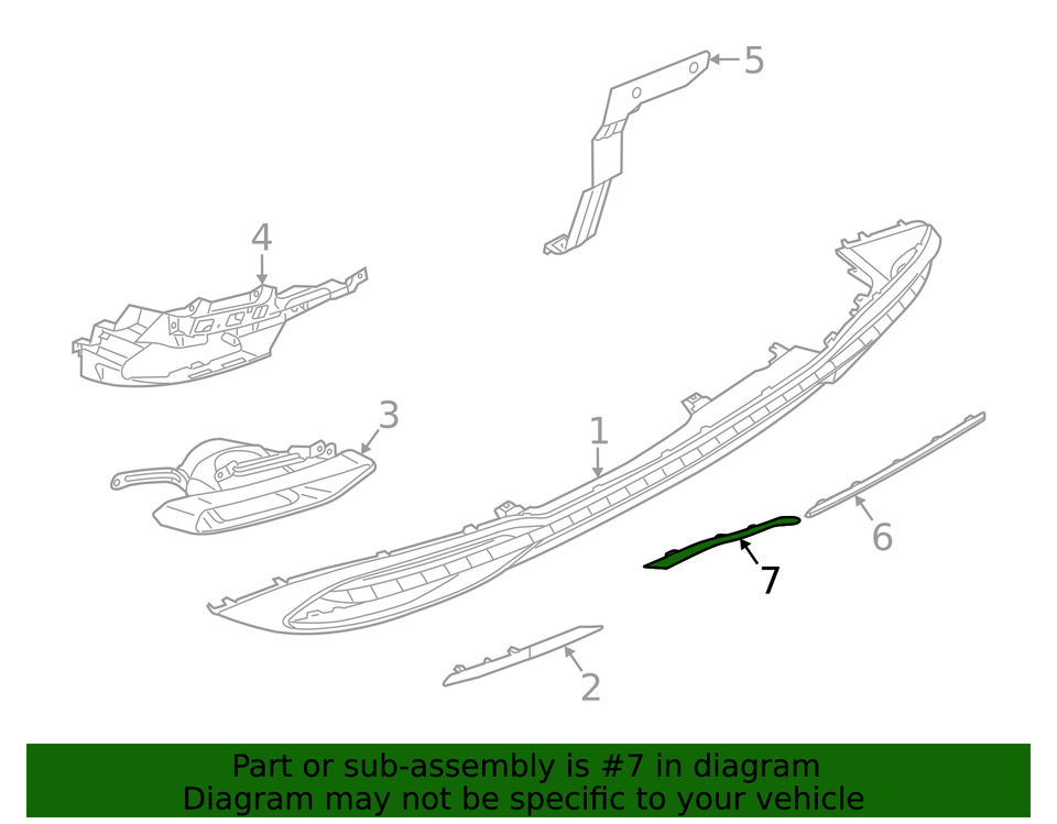 Genuine Audi Trim Molding 8W6-853-555-3Q7 | eBay