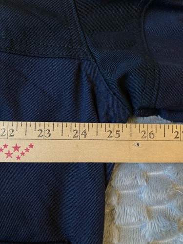 Workrite FR Flame Jacket Mens Large Resistant Coat Navy Bomber Style ...