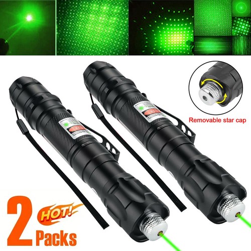 2PCS 532nm Green Laser Penlight Strong Light Beam Torch Rechargeable | eBay