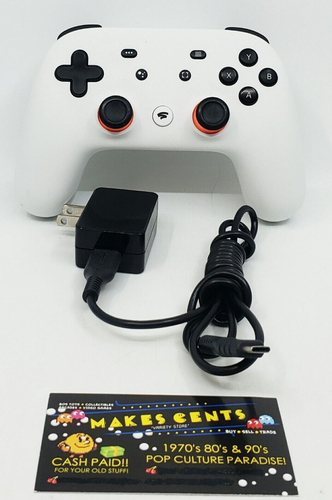 Google Stadia Premiere Edition Gaming Controller - White Controller w ...